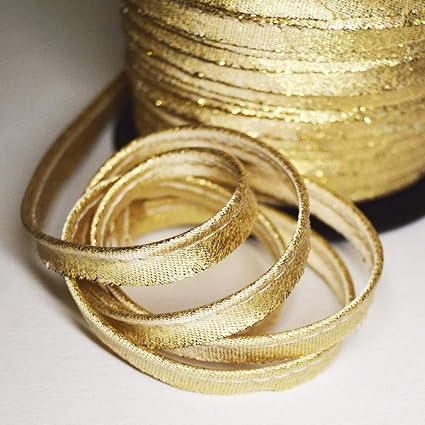 designers-factory Lurex Gold Piping Lurex Gold Piping of Beautiful ...