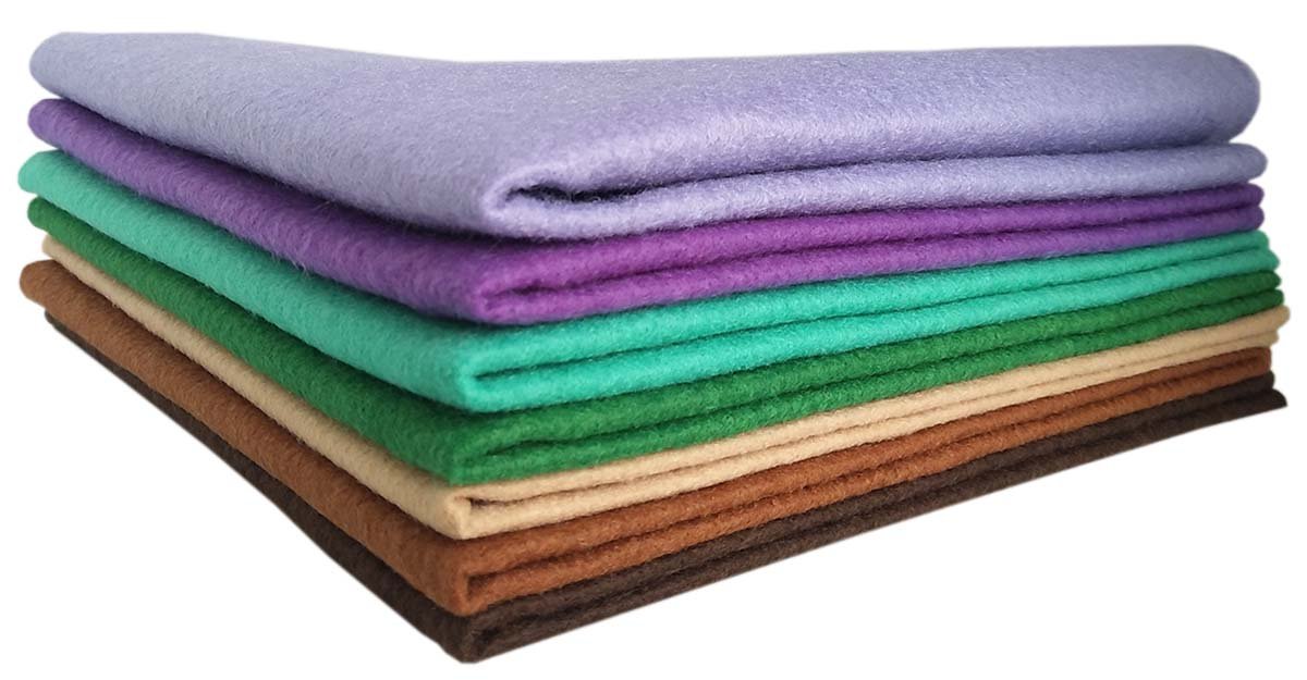 Tessuti Fogli Feltro Colorato Fogli in Feltro e Pannolenci 7 pz Feltro ...