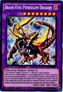 Amazon.com: Brave-Eyes Pendulum Dragon - RATE-EN039 - Secret Rare - 1st ...