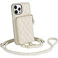 Amazon.com: LAMEEKU Wallet Case Compatible with iPhone 13 Pro Max, Card Holder Case Crossbody ...