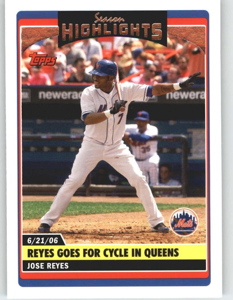 Amazon.com: 2006 Topps Update #178 Jose Reyes SH - New York Mets ...
