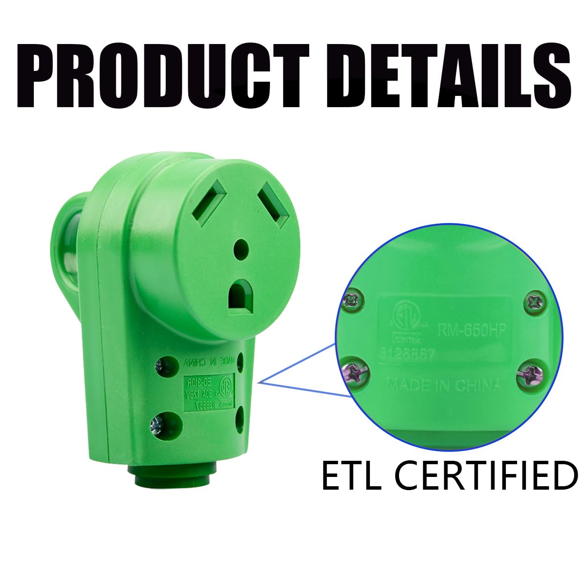 Mua 30 Amp RV Plug, Heavy Duty NEMA TT-30P Replacement Plug Adapter ...