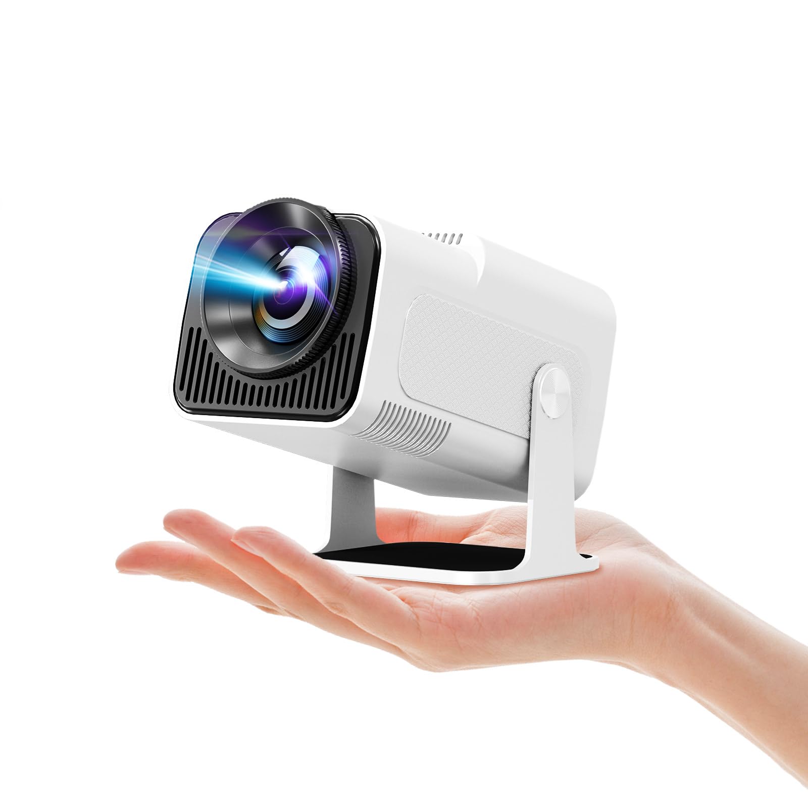HIPPUS Smart Mini Projector with 180° Adjustable Stand, 1080P 4K ...