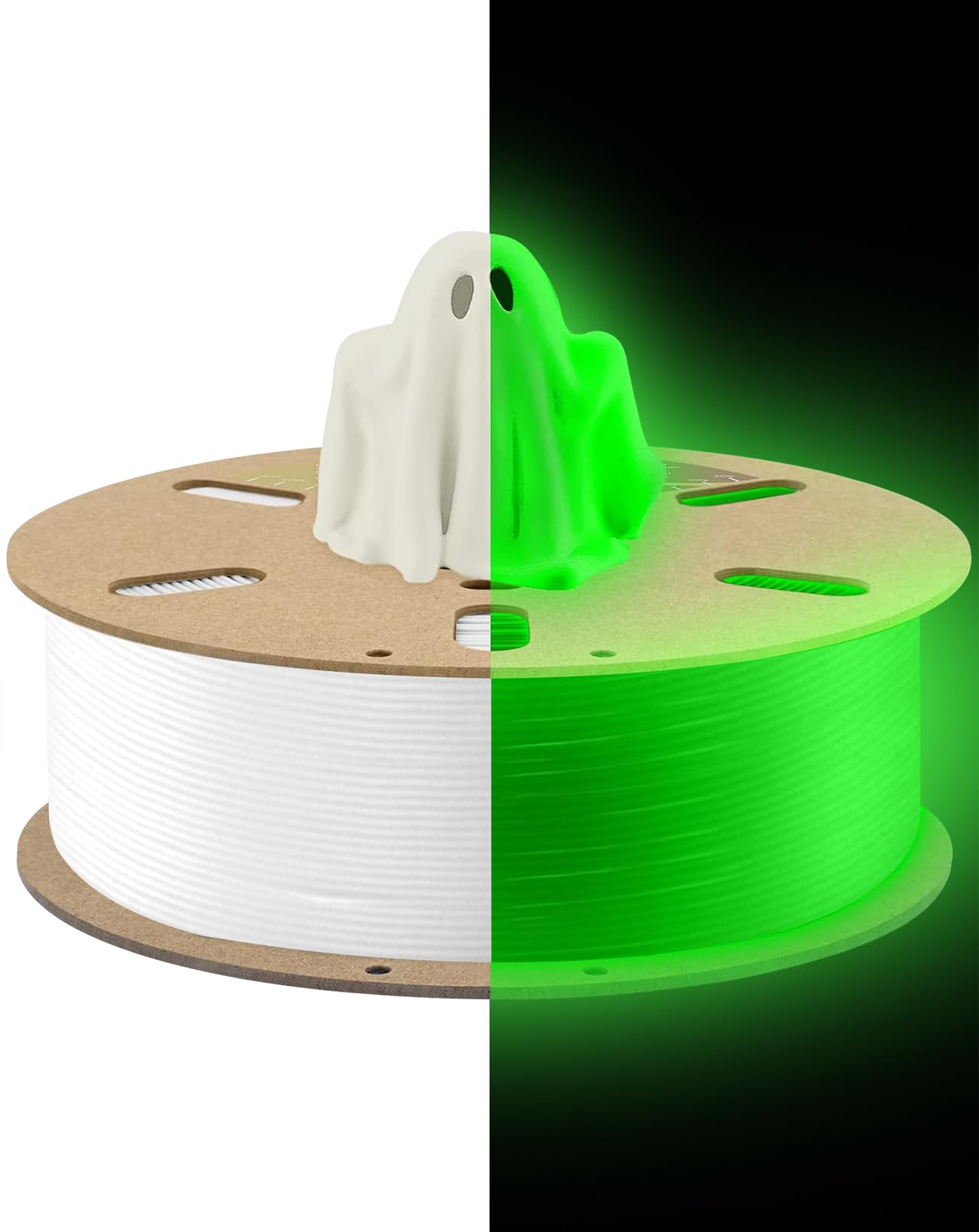 DURAMIC 3D PLA Glow Green in The Dark Filament 1.75mm 3D Printing ...