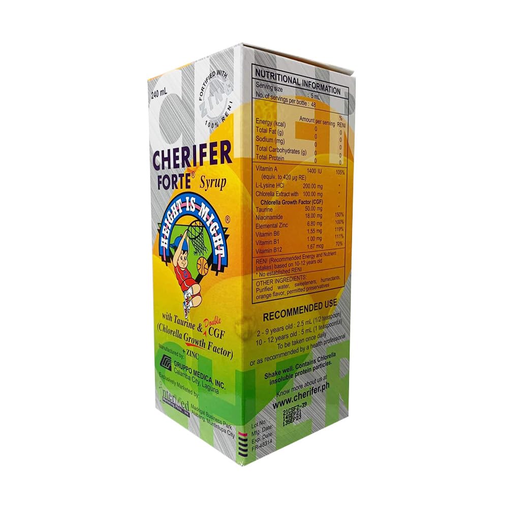 Mua Cherifer Forte Syrup Fortified with Zinc with Taurine and Double ...