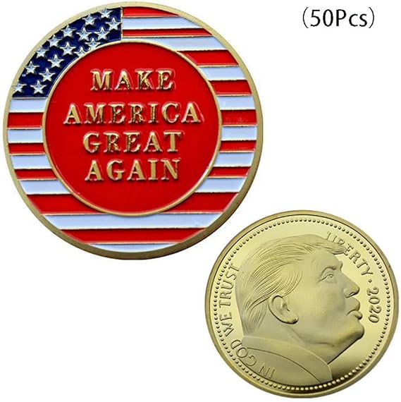 Amazon.com: Skeby Donald Trump Gold Coin Token Medallion Gold Plated ...
