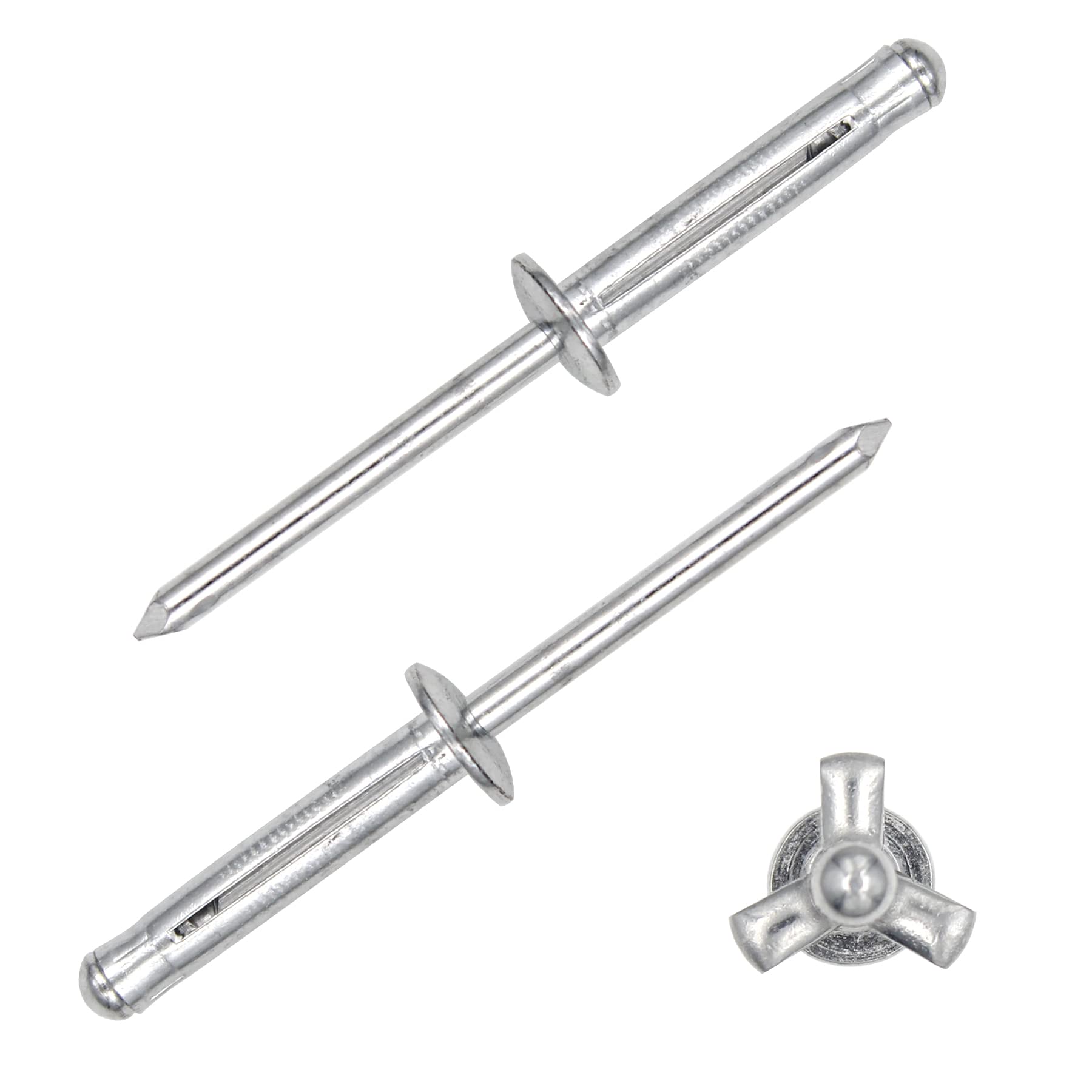 Mua ALLCLEAN 3/16" x 1" Tri-Fold Rivets Assortment - 50Pcs,Silver Tri ...