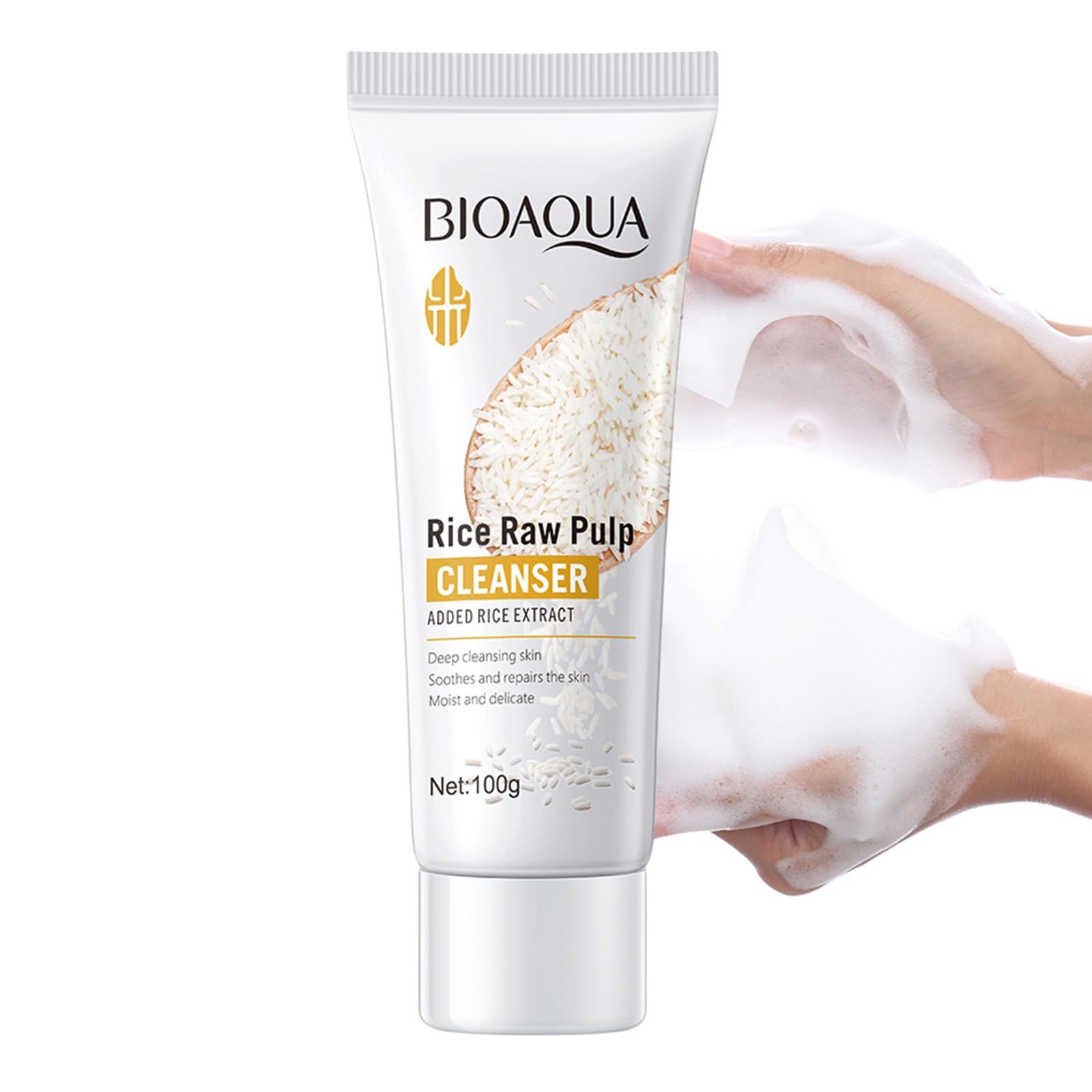 Mua Rice Puree Cleansing Foam,Refreshing Face Wash Rice Bran Extract ...