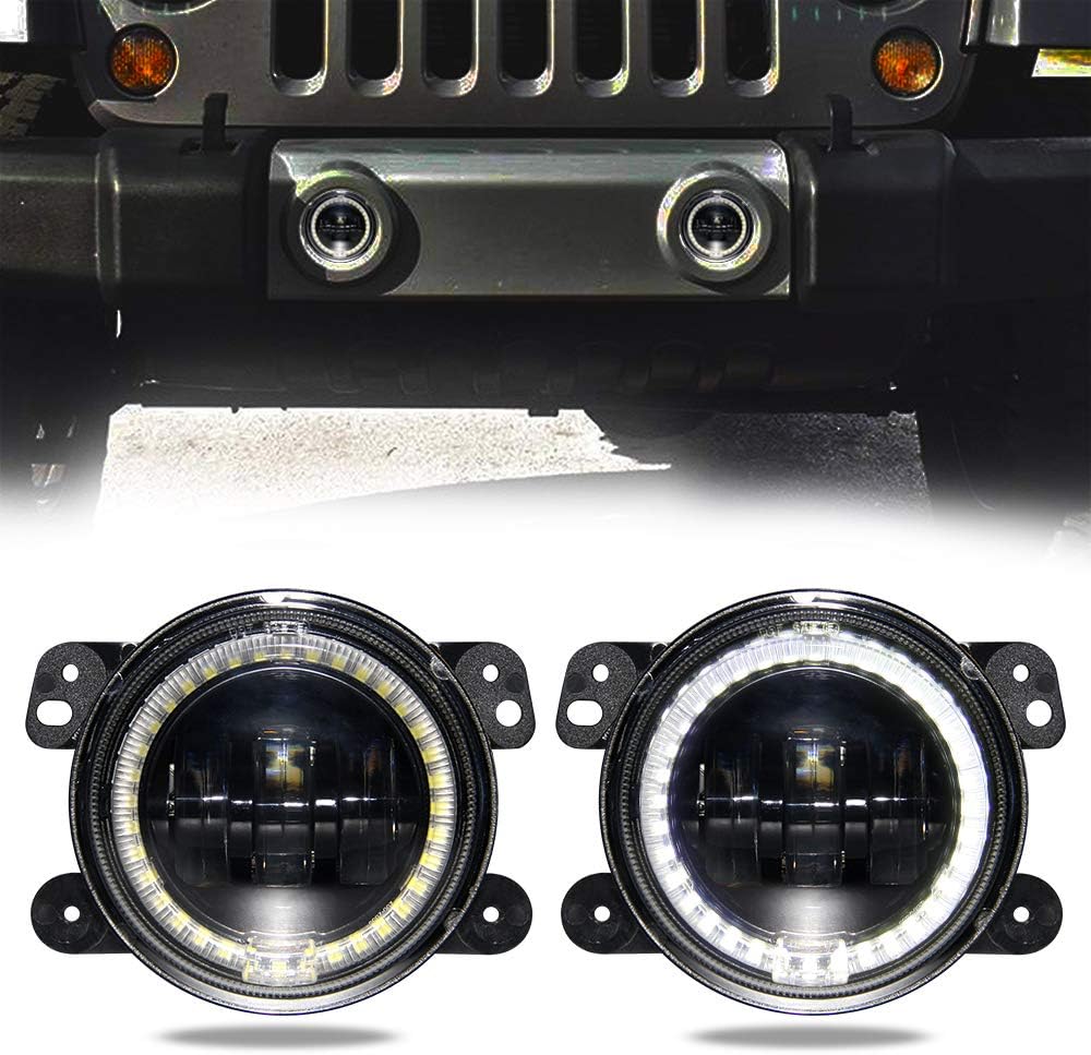Amazon.com: Jeep Led Fog Lights 4 Inch 60W CREE 2 PCS Driving Fog Light ...