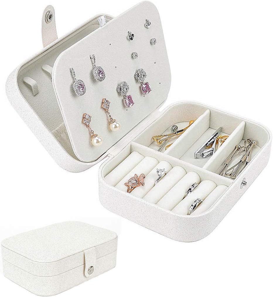 iSuperb Reise Schmuckkästchen für Ringe Ohrringe Halskette Jewelry Box ...