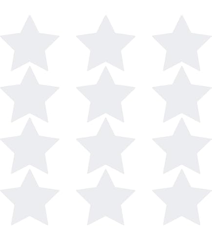 White Star Stickers Large