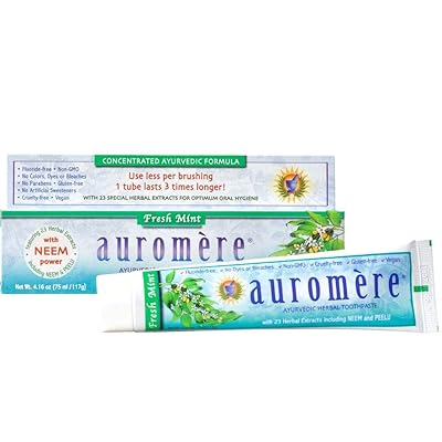 Auromere Ayurvedic Herbal Toothpaste, Fresh Mint - Nepal | Ubuy