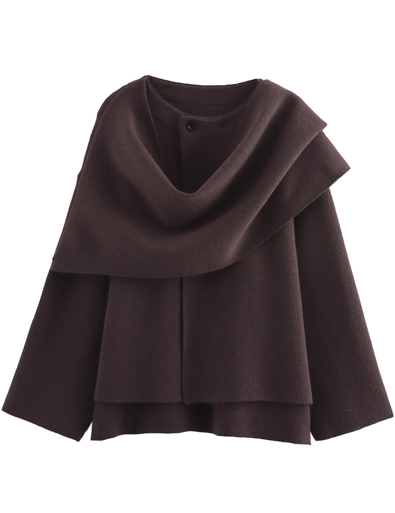 Kissonic Women's Oversized Scarf Jacket Shawl Wraps Knit Long Sleeve ...