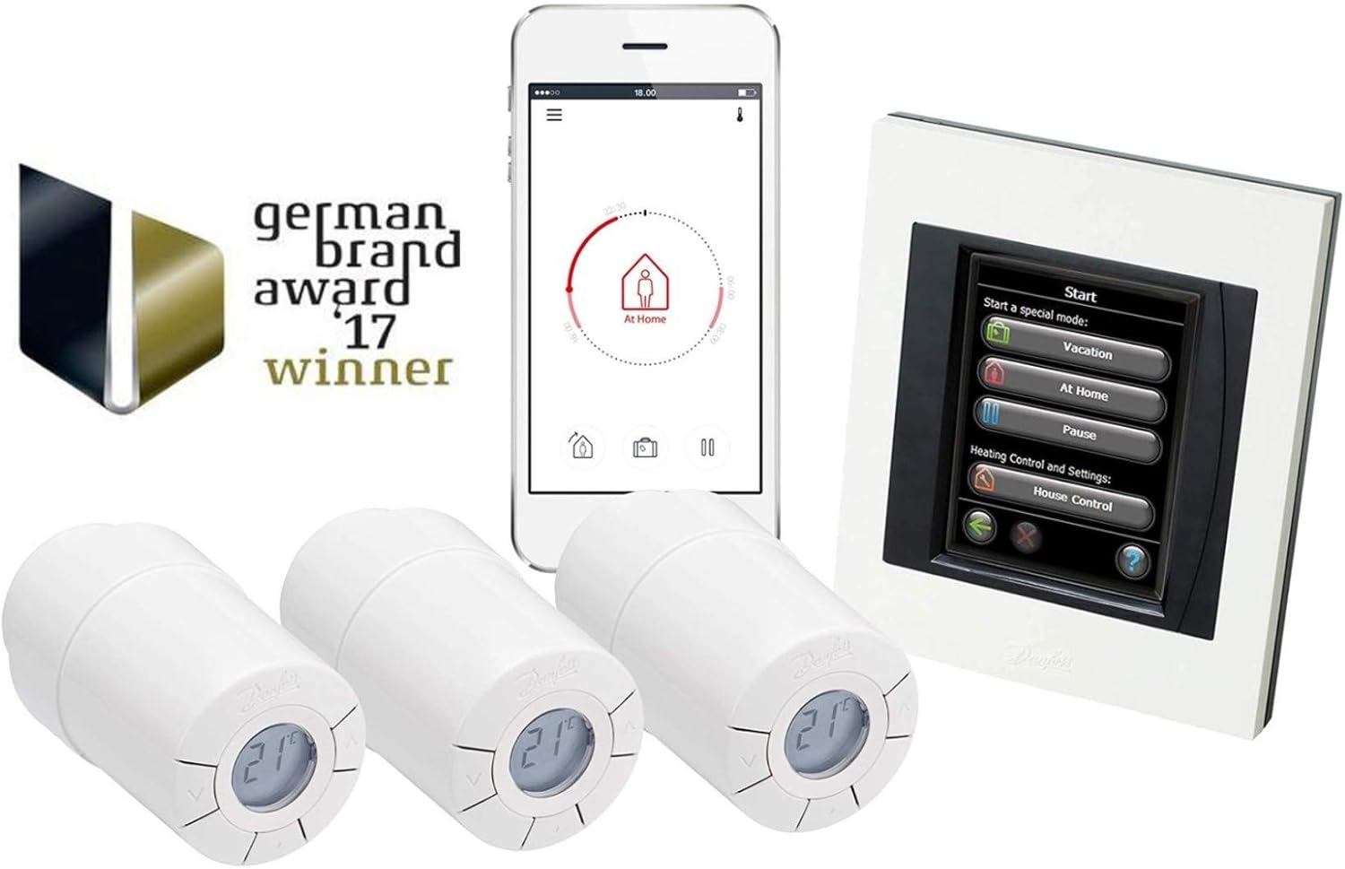 Danfoss Link Starter kit. Includes 1 Central Controller, 3 Connect ...