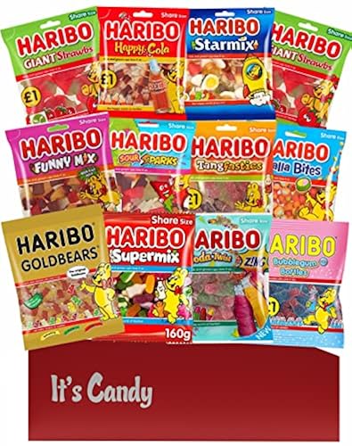 Haribo Gummy Candy Assorted Variety Individually Wrapped Share Size ...