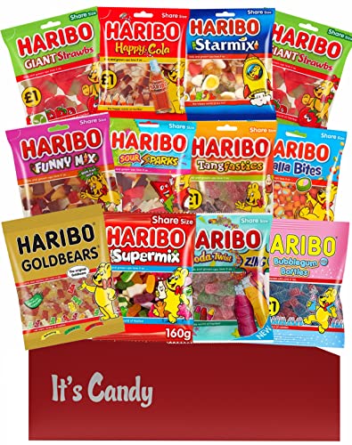 Haribo Gummy Candy Assorted Variety Individually Wrapped Share Size ...