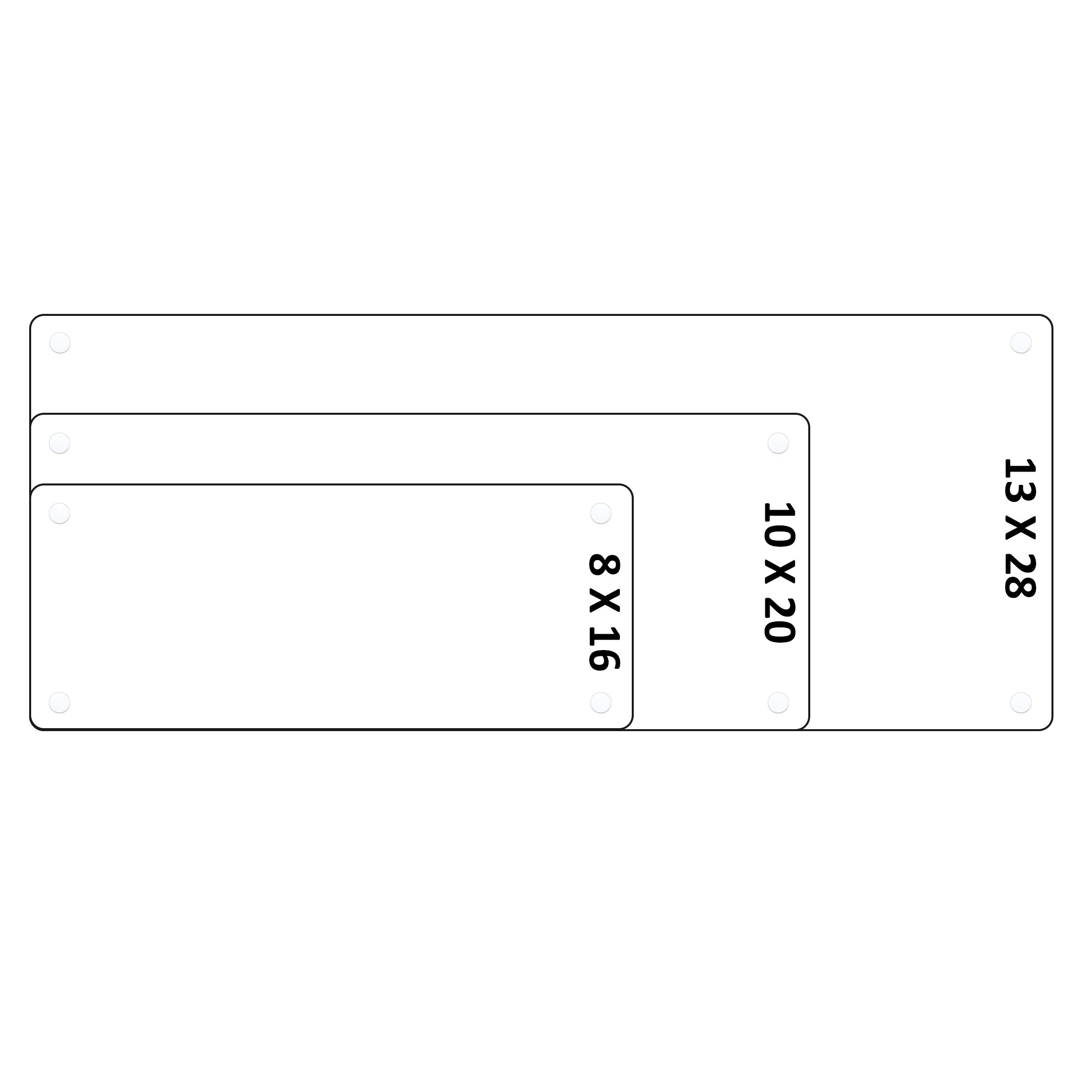 NIUBEE Clear Acrylic Wall Mount Floating Frameless Picture Frame Up to ...