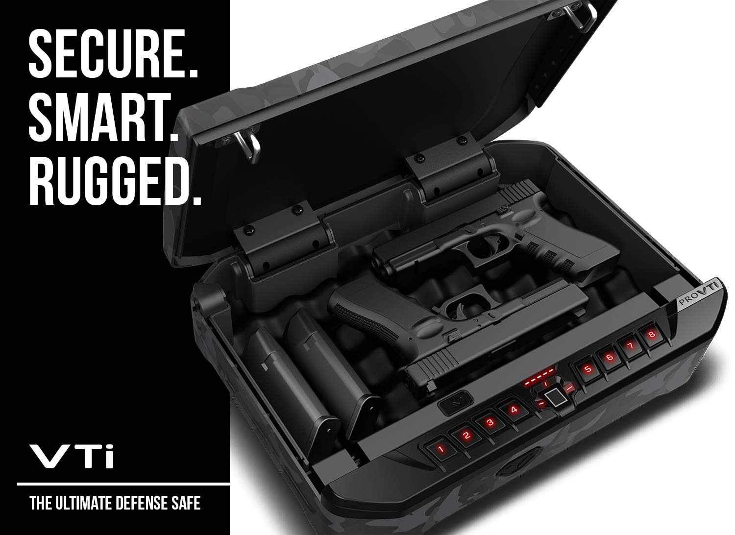 Office Vaultek VTi Full-Size Biometric Handgun Bluetooth Smart Safe ...