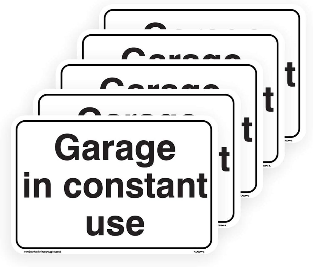 Garage in constant use – Car Park Signs [1.5mm Rigid Plastic, 300mm x ...