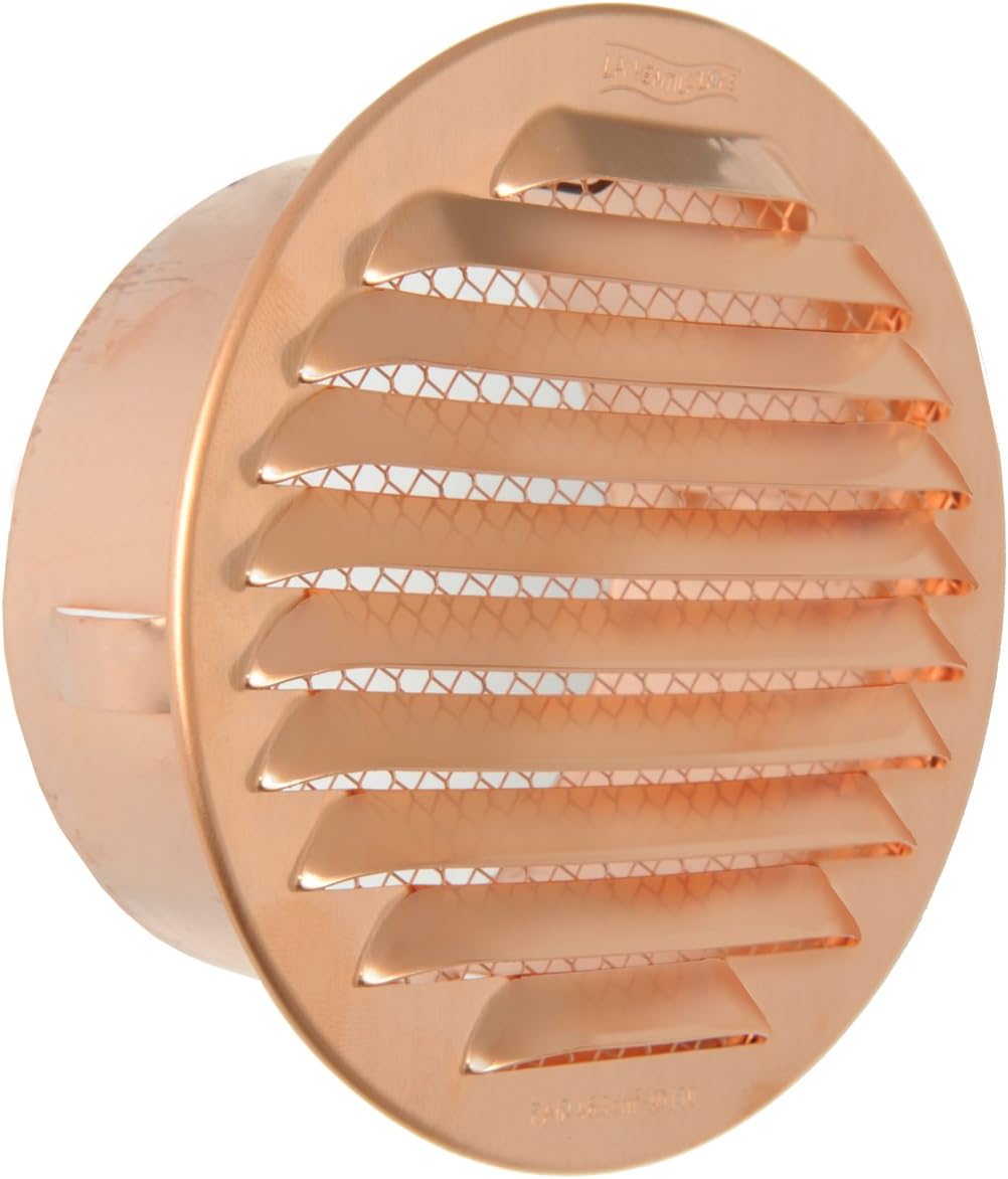 The gtr100r-y Ventilation Grill Round Recessed, Copper, 125 mm – BigaMart