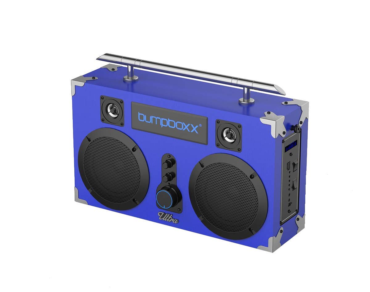 Mua Bumpboxx Bluetooth Boombox Ultra Blue | Retro Boombox with ...