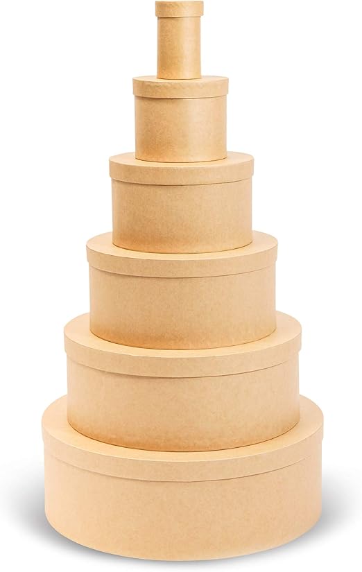 Amazon.com: Round Decorative Nesting Boxes (6 Sizes, 6-Pack)