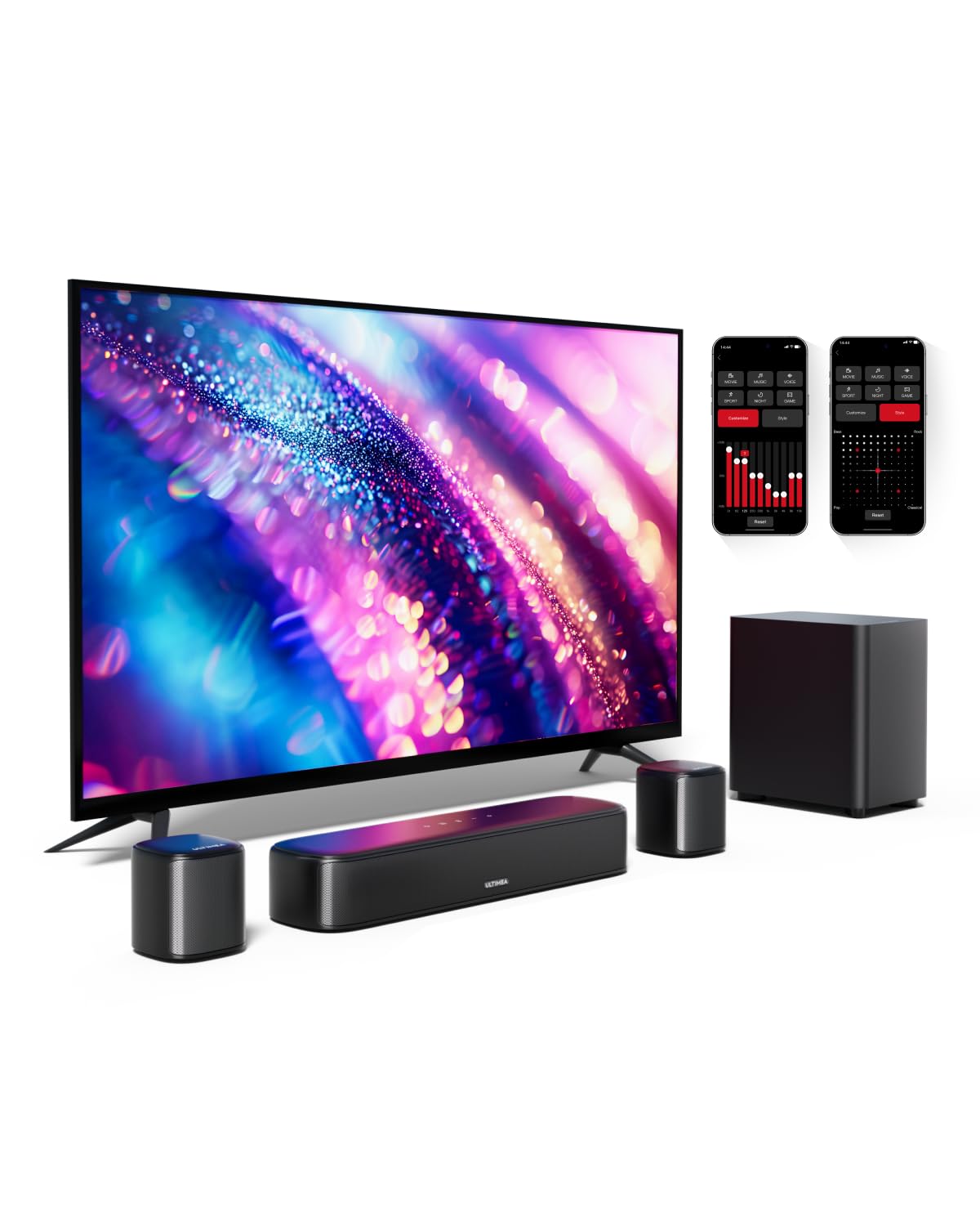 Mua ULTIMEA 5.1ch Sound Bar for Smart TV with 2 Surround Speakers ...