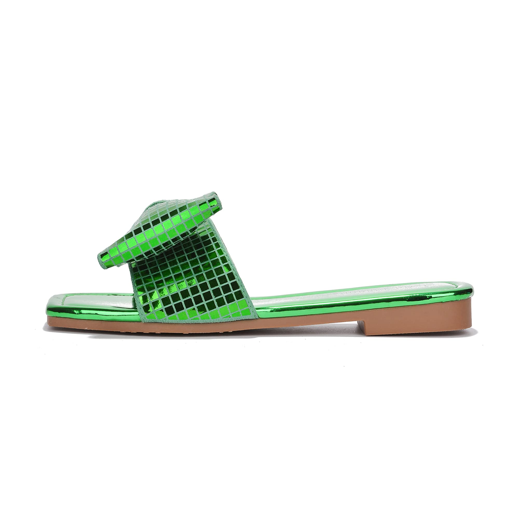 Cape Robbin Botania Slip On Flat Sandals for Women - Square Toe Women ...