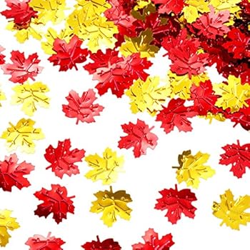 Amazon.com: Luxbon 150Pcs Assorted Mixed Fall Colored Artificial Autumn ...