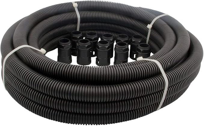 Black Kopex Polypropylene Flexible 10m Conduit Contractor Pack (Trade ...