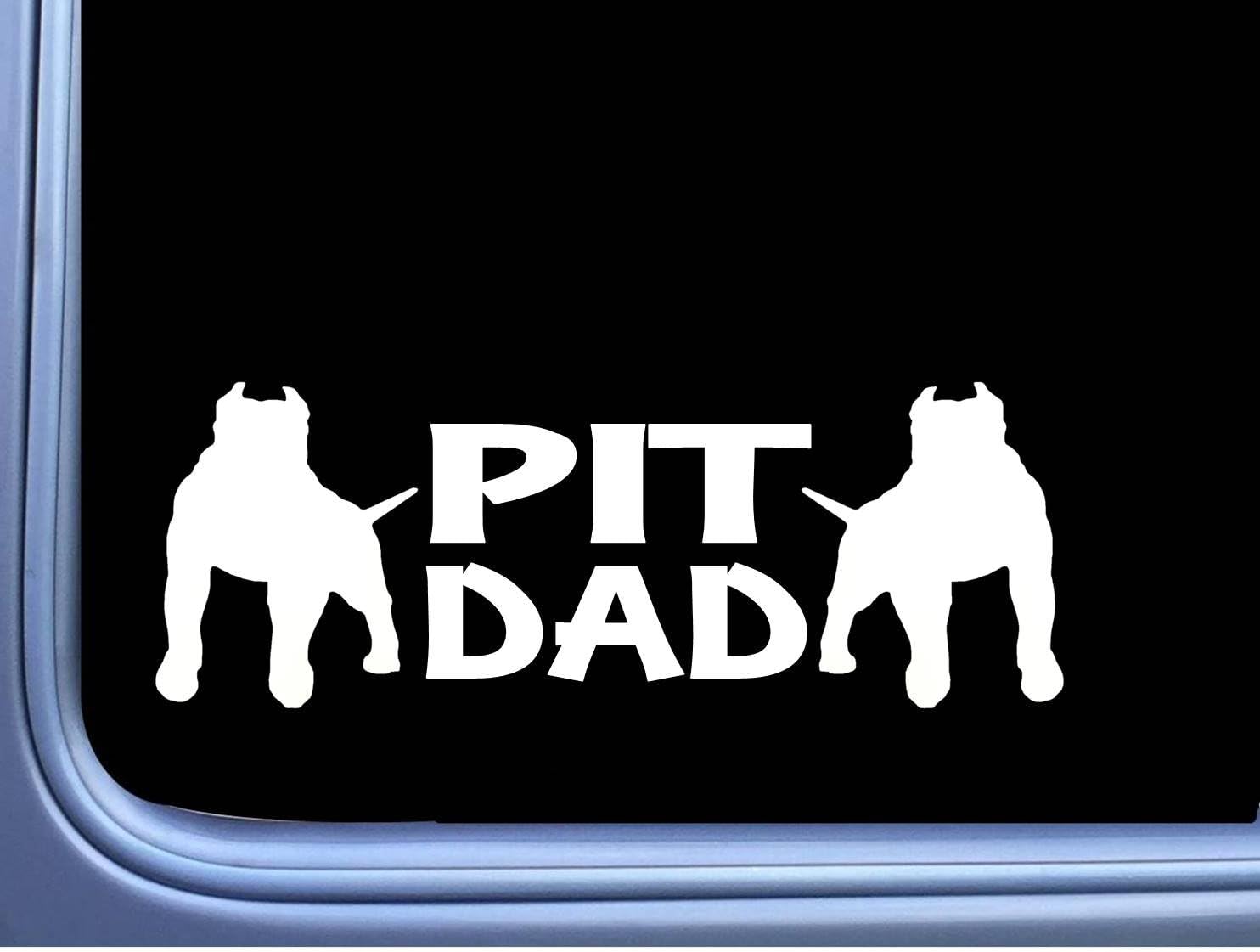 Amazon.com: Pit Dad L235 dog 8 inch pit bull sticker decal: Automotive