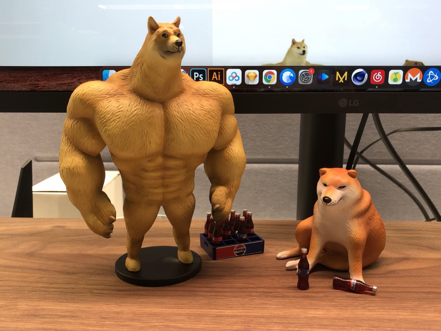 Mua LAIX Doge and Cheems Figure Set, 5.9" (Doge) and 2.75" (Cheems ...