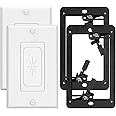 Amazon.com: VCELINK Wall Plate Cable Pass Through with Mounting Bracket ...