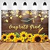 Mocsicka Class of 2022 Backdrop 7x5ft Sunflower Rustic Wood Graduation ...