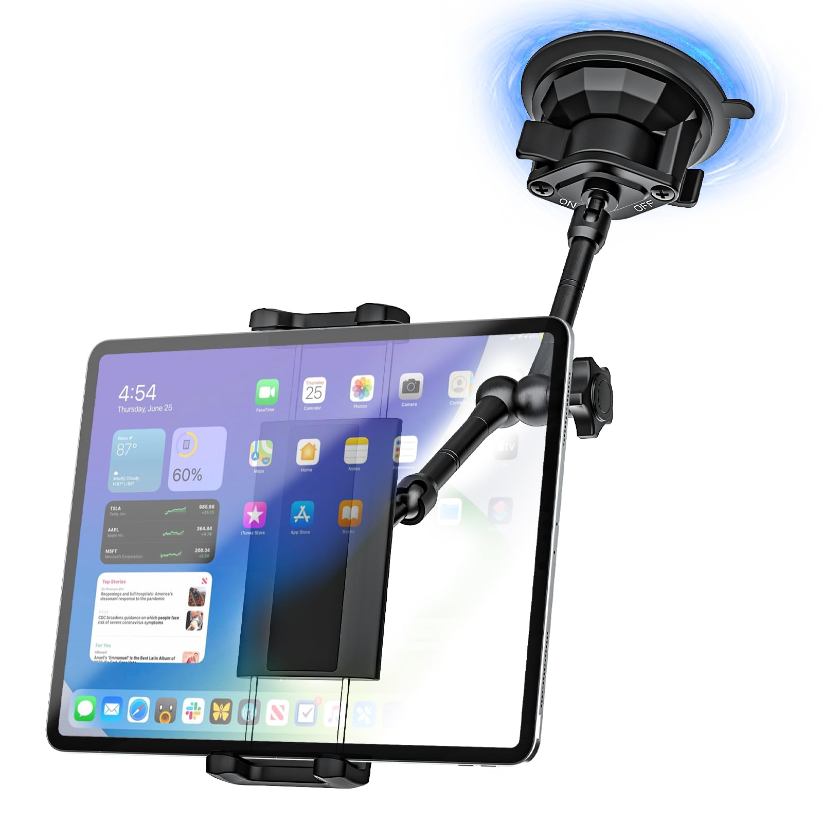 Sunroof Tablet Holder Mount for Car/Truck [Latest Anti-Shake] Dashboard ...