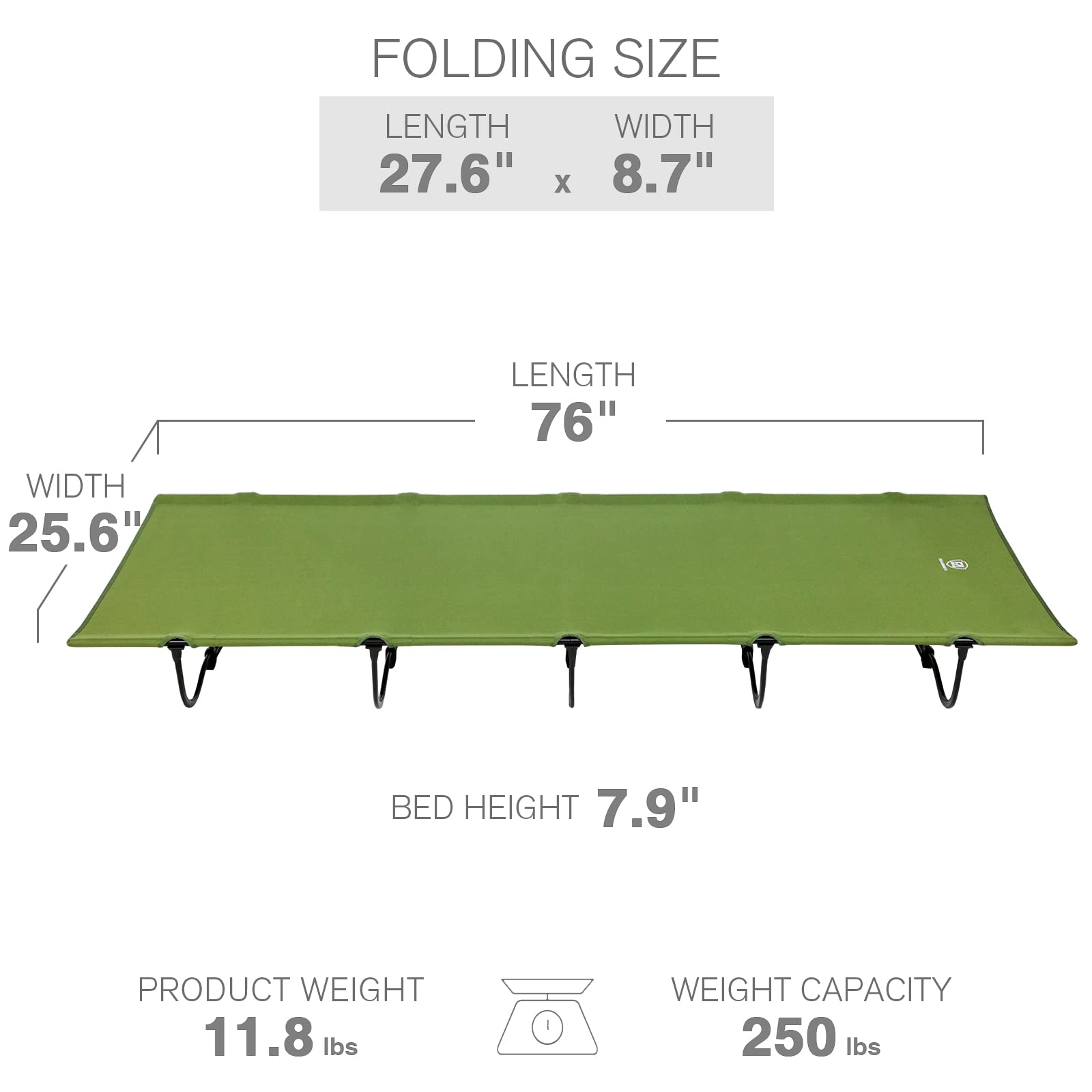 Mua EVER ADVANCED Folding Camping Cot for Adults, Compact Sleeping Cots ...