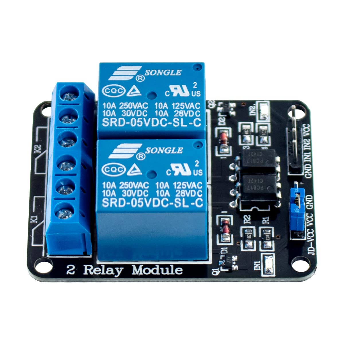 Mua 6Pack 2 Channel DC 5V Relay Module with Optocoupler Relay Board for Arduino Raspberry Pi ...