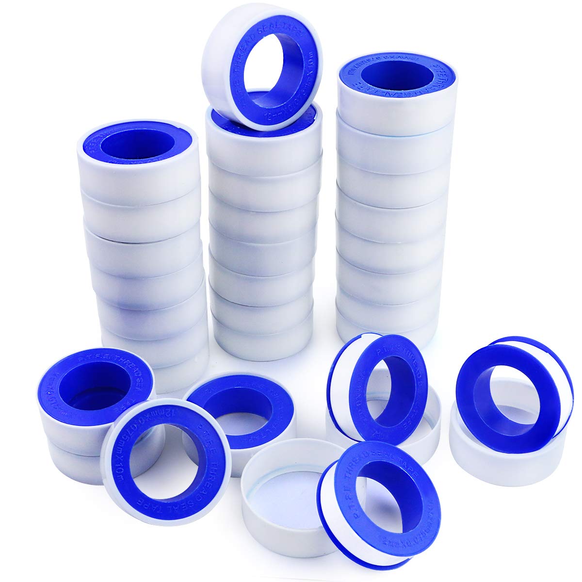 SKPPC 30 Pieces 1/2 Inch Duct Tape Teflon Tape Industrial Thread Seal ...
