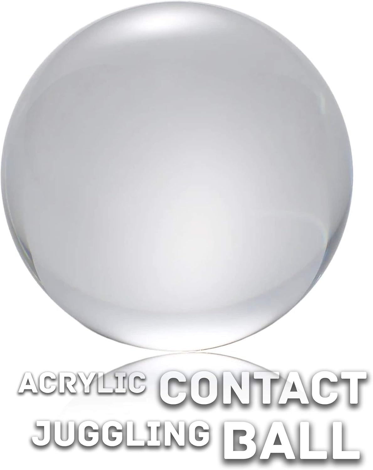 Juggle Dream 75mm Clear Acrylic Contact Juggling Ball – Transparent ...