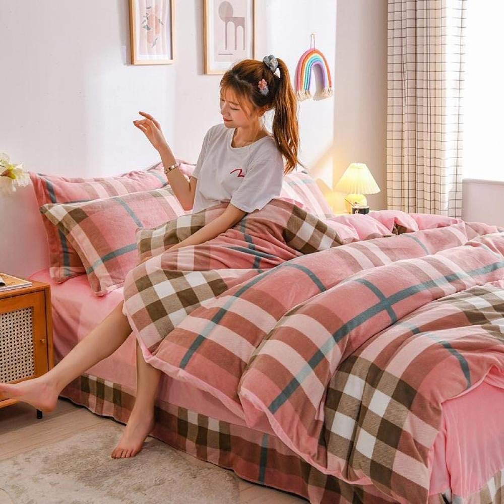 juego de ropa de cama 135x190-Ropa de cama de cuatro piezas de ...