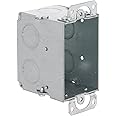 Hubbell-Raco 500 Switch Box with Plaster Ears, 2-1/2" Depth, 1/2 ...