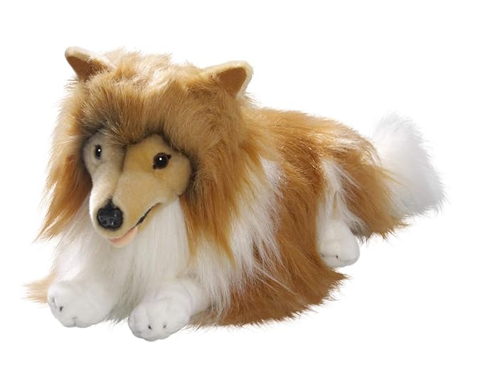 Rough Collie lying, 20 inches, 50cm, Plush Toy, Soft Toy 3268: Amazon ...