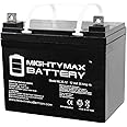 Amazon.com: ML35-12 - 12V 35AH U1 Deep Cycle AGM Solar Battery Replaces ...