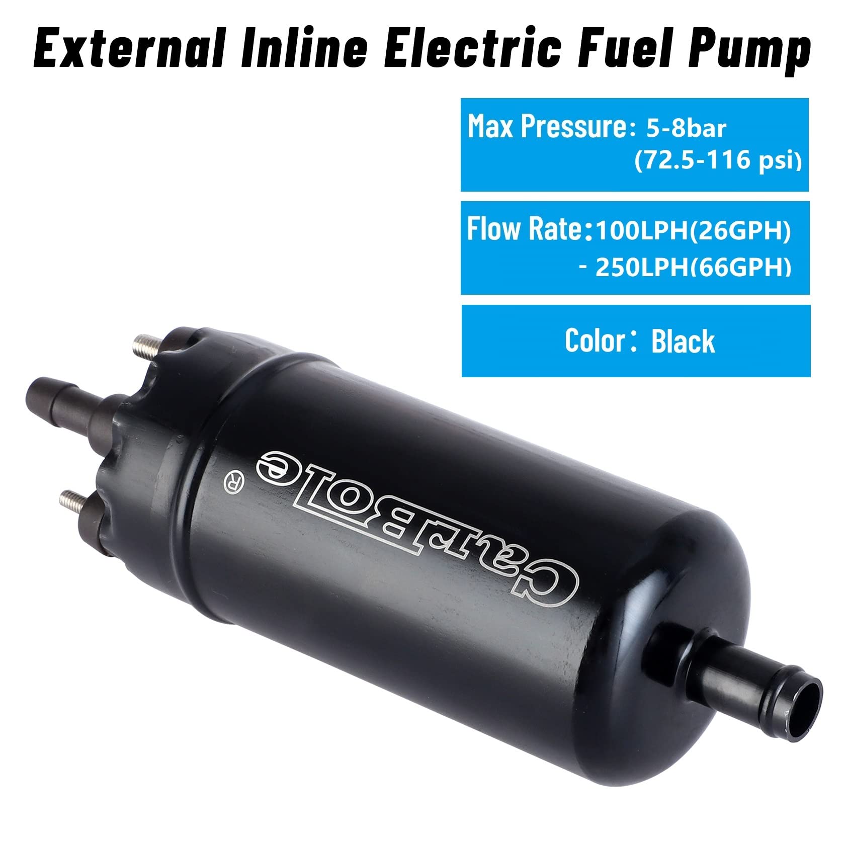 Mua CarBole External In Line Fuel Pump: 116 PSI High Pressure Unversal ...