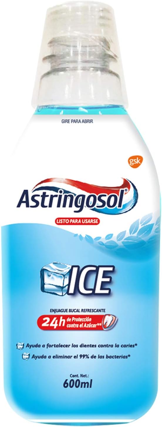 Astringosol Enjuage Bucal Ice 600ml: Amazon.com.mx: Salud y Cuidado ...