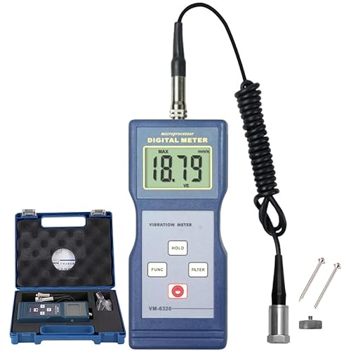 Digital Vibration Meter, VM-6320 Mechanical Vibration Meter, Built-in ...