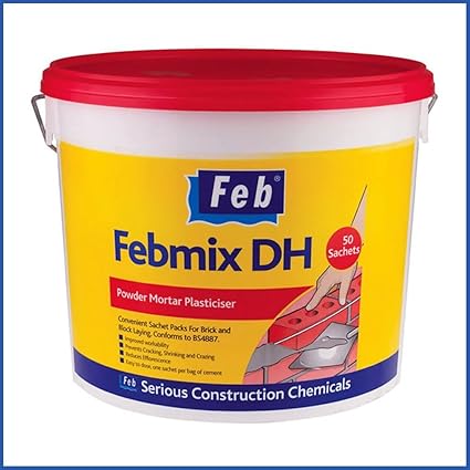 Febmix DH Powder Mortar Plasticizer 250 Sachet Tub: Amazon.co.uk: DIY ...