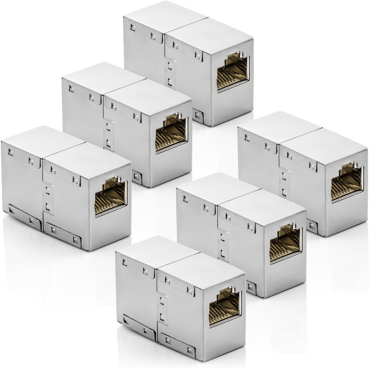 deleyCON 6x CAT6 RJ45 Connector Network Cable Patch Cable Ethernet ...