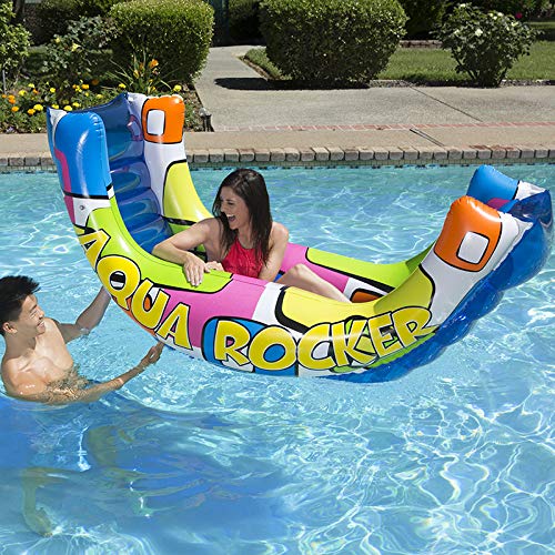 Poolmaster Swimming Pool Float, Aqua Rider 88 Long X 52 Wide, Deflated ...
