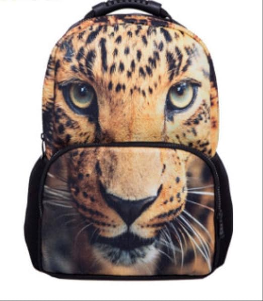 3D Rucksack Männer, Lässige 3D Tier Leopard Rucksack Computerrucksack ...